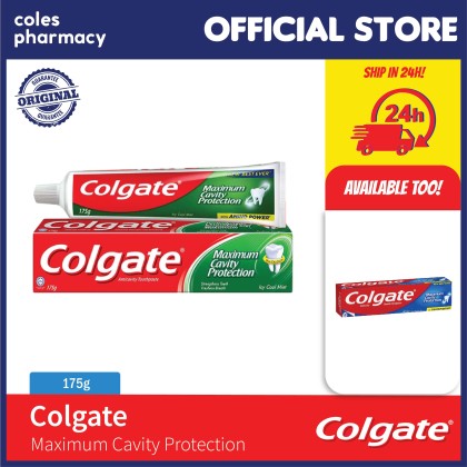 Colgate Maximum Cavity Protection Icy Cool Mint 175g | Coles Pharmacy ...