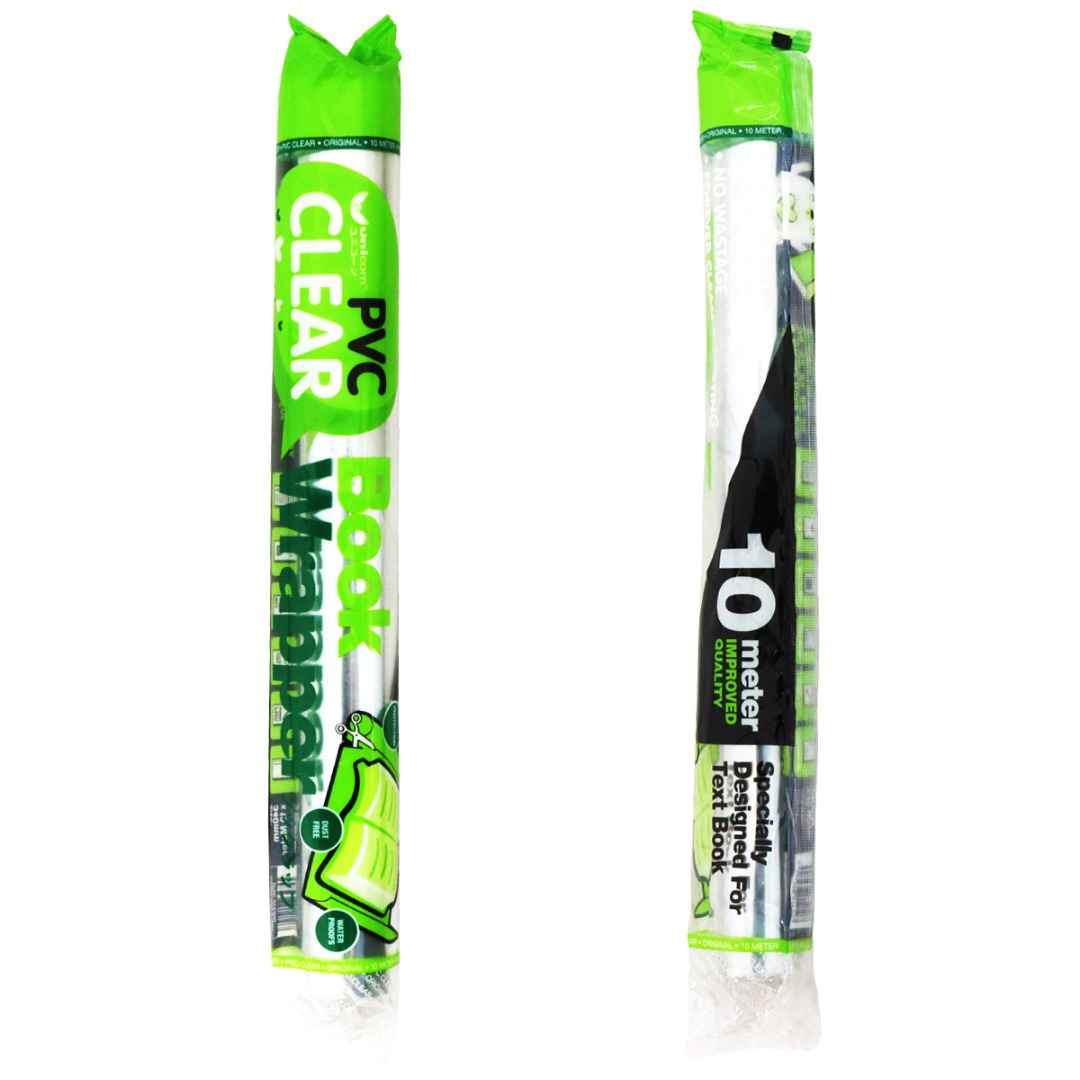 Unicorn PVC Clear Book Wrapper (340x5m/340x10m/450x5m/450x10m) 1 Roll ...