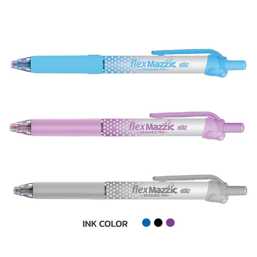 FlexOffice FlexMazzic Click 0.5mm Erasable Retractable Gel Pen Divesnet ...