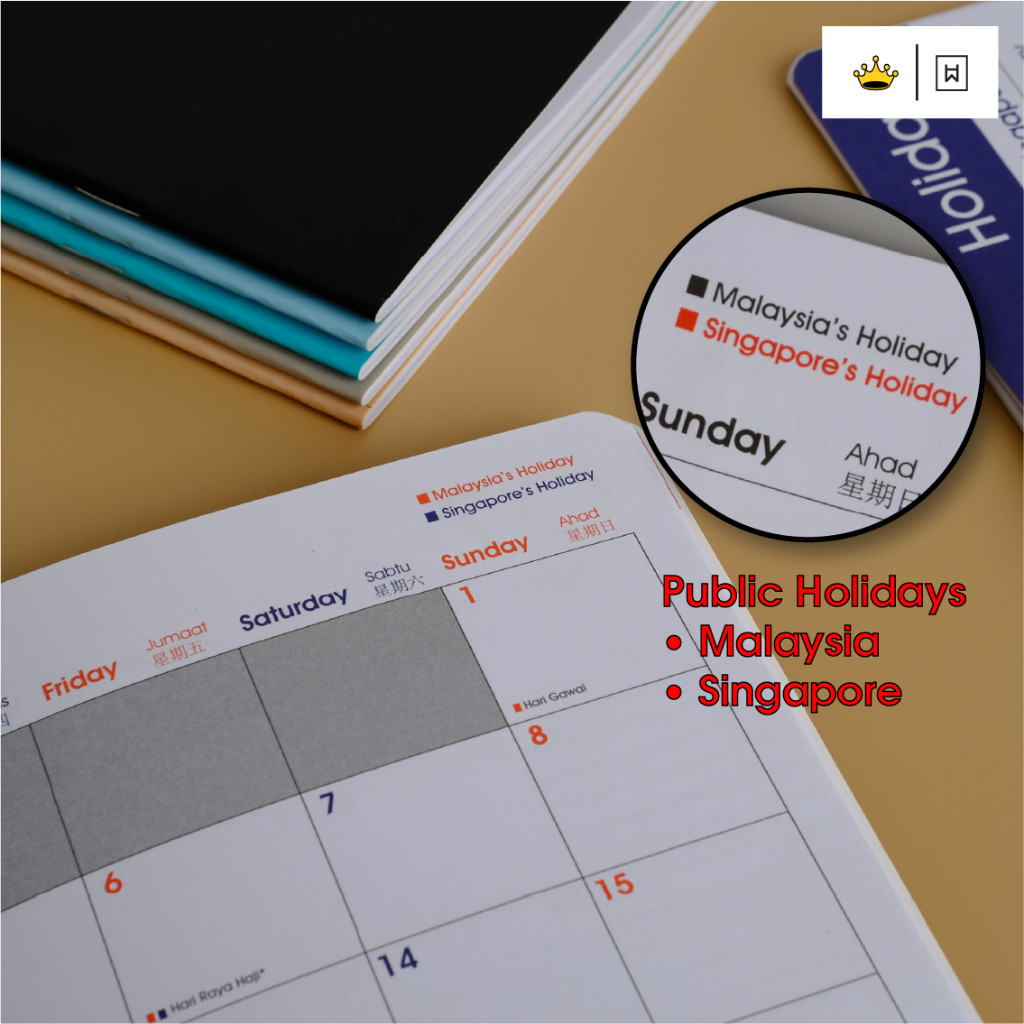 Monthly View Planner 2025 A5/B5 Staple Stitching Handwriting Divesnet ...