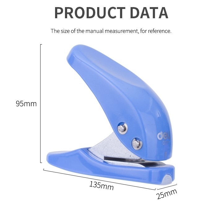 Deli One Hole Paper Punch 6mm 10 Sheets Divesnet Penebuk Lubang Kertas ...