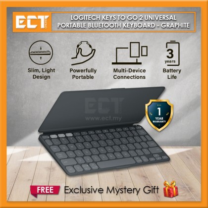 Logitech Keys To Go 2 Universal Portable Bluetooth Keyboard for Tablet ...