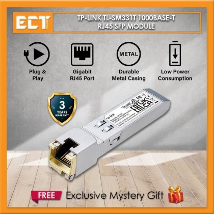 TP-Link TL-SM5310-T 10G BASE-T RJ45 SFP+ Module | ECT Online | Malaysia ...