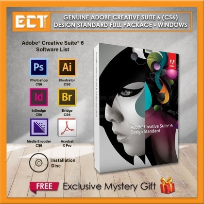 Genuine Adobe Creative Suite 6 (CS6) Design Standard Full Package for ...