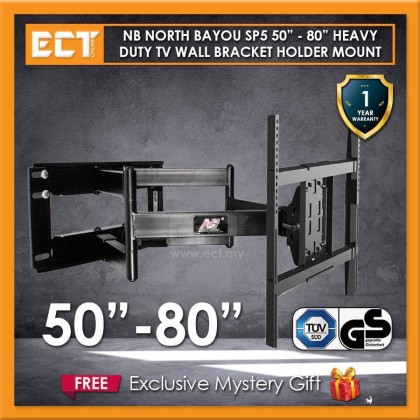 NB North Bayou SP5 50 to 80 Inch Full Motion Heavy Duty TV Wall Mount ...