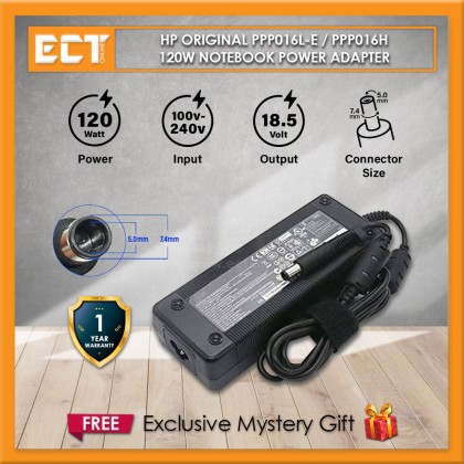 HP Original PPP016L-E / PPP016H 120W Notebook Power Adapter | ECT ...