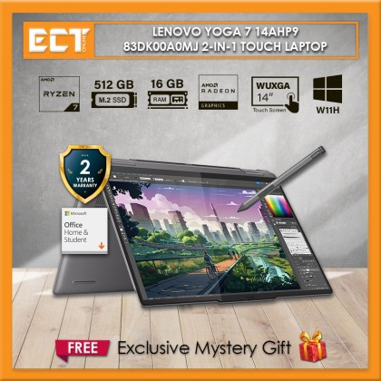 Lenovo Yoga 7 14AHP9 83DK00A0MJ 2-in-1 Touch Laptop (R7-8840HS 5.10GHz ...