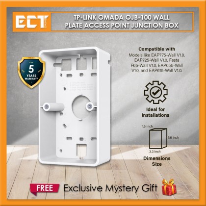 TP-Link Omada OJB-100 Wall Plate Access Point Junction Box | ECT Online ...