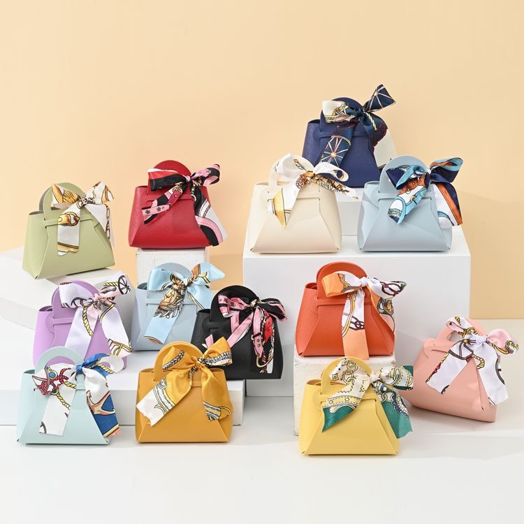 European Style Leather Gift Bag Goodies Bag Wedding Gift Bag