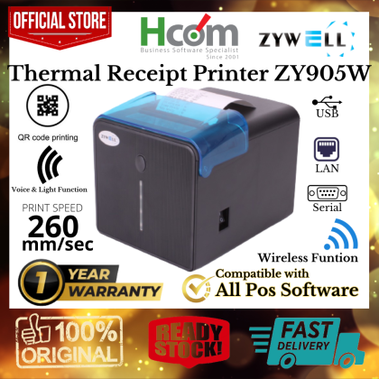 Zywell ZY905-W Wireless Thermal Receipt Printer | Malaysia Notable ...