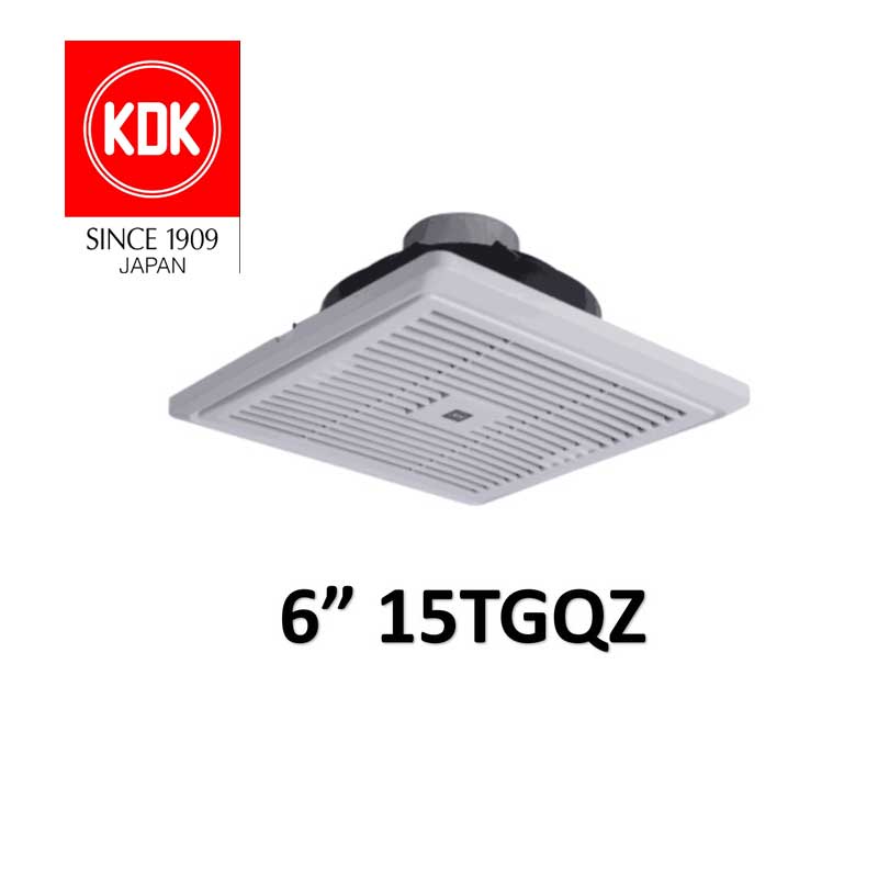 KDK EXHAUST FAN CEILING MOUNT 6" 8" 10" 25TGQ7 20CQT1 15TGQZ