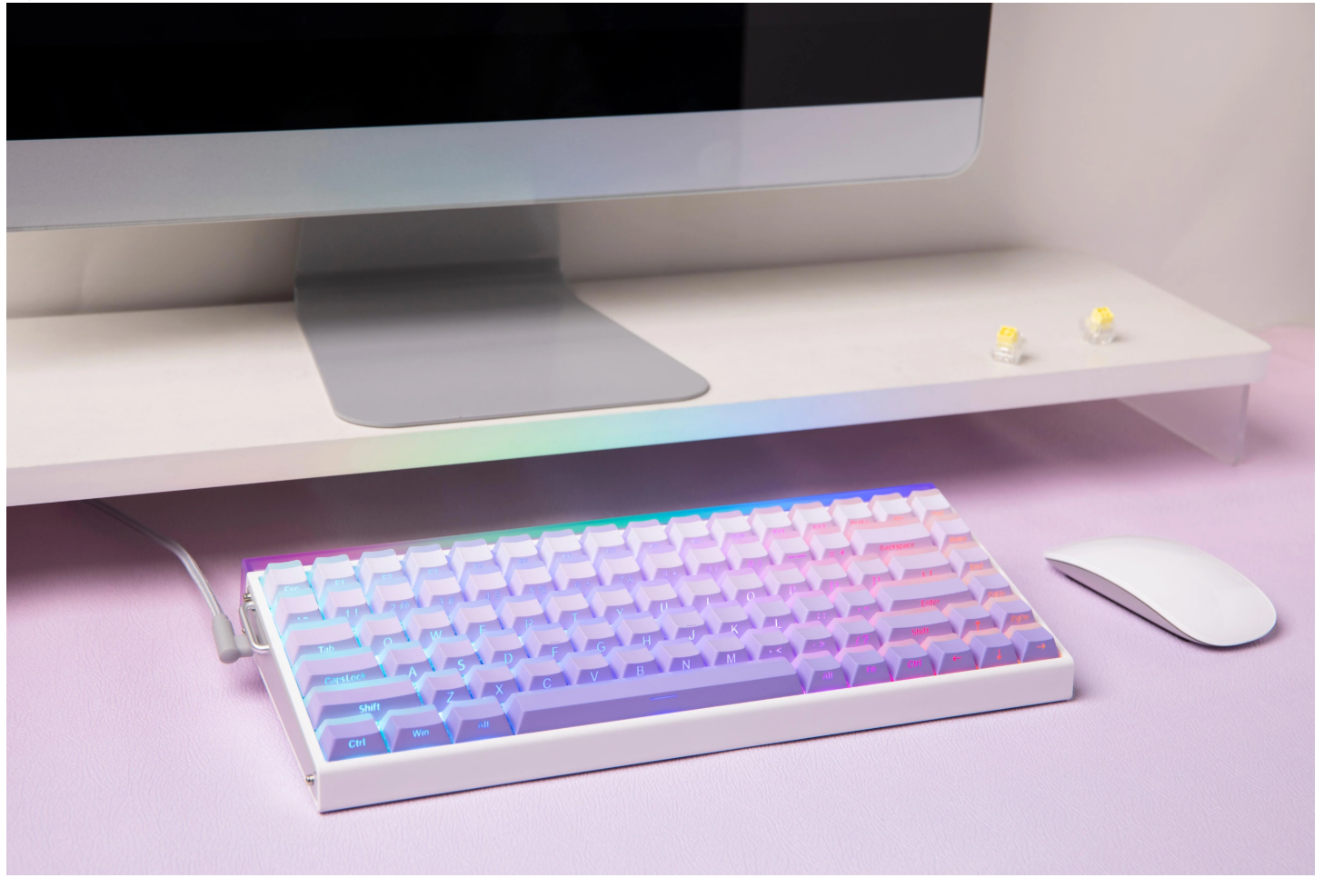 AULA HERO 84 HE 75% Wired Mechanical Keyboard, Hall Effect Magnetic ...