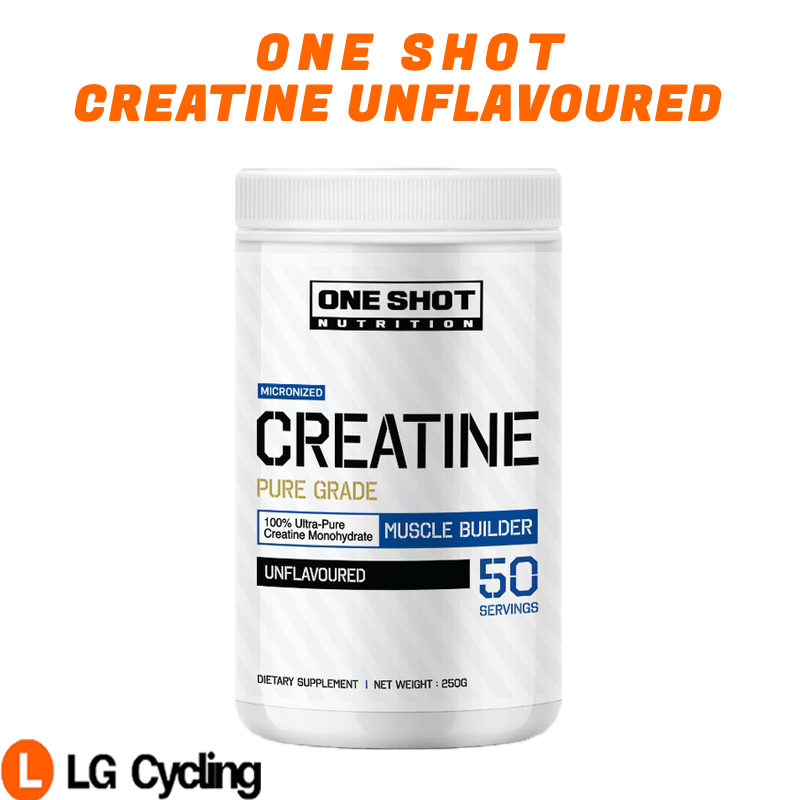 One Shot Micronized Creatine Monohydrate Powder 250g 50 servings Muscle ...