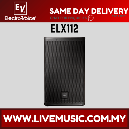 EV Electro-Voice ELX112 1000W 12" Passive Speaker With Speaker Stand ...