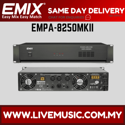 EMIX EMPA-8250MKII 250W 100V Line Power Amplifier with DC 24V ...