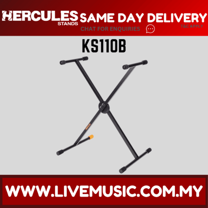 Hercules KS110B EZ-LOK Single X Keyboard Stand | Live Music (M) Sdn Bhd