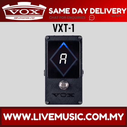 Vox VXT1 Strobe Pedal Tuner (VXT-1/VXT 1) | Live Music (M) Sdn Bhd