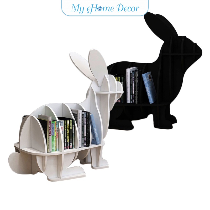 Rabbit modeling book rack cute creative storage rack childrens bedroom ...