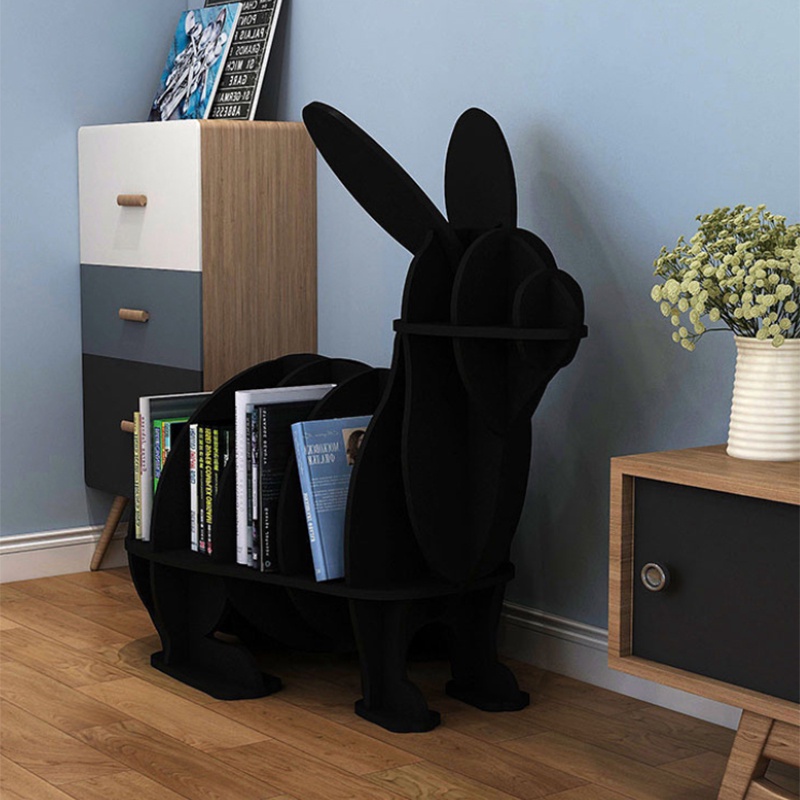 Rabbit modeling book rack cute creative storage rack childrens bedroom ...