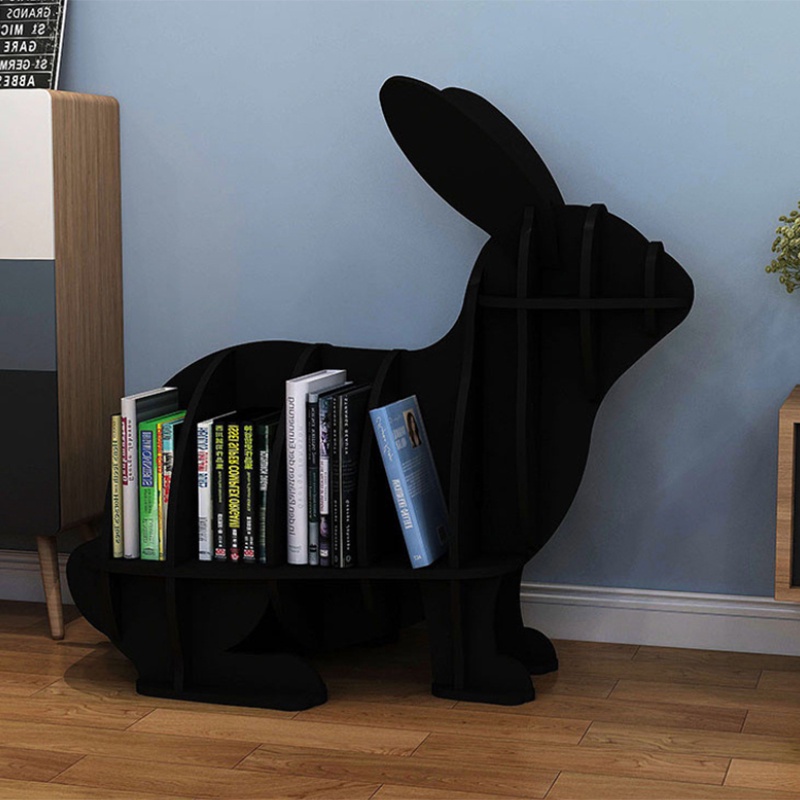 Rabbit modeling book rack cute creative storage rack childrens bedroom ...