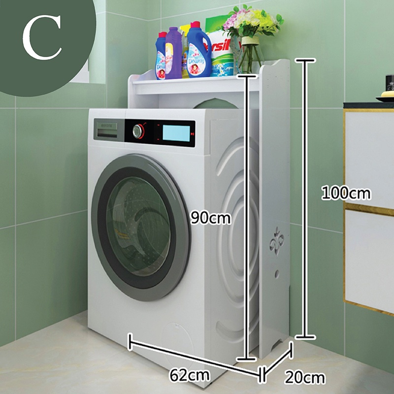 Washing machine upper storage shelf bathroom toilet shampoo laundry ...