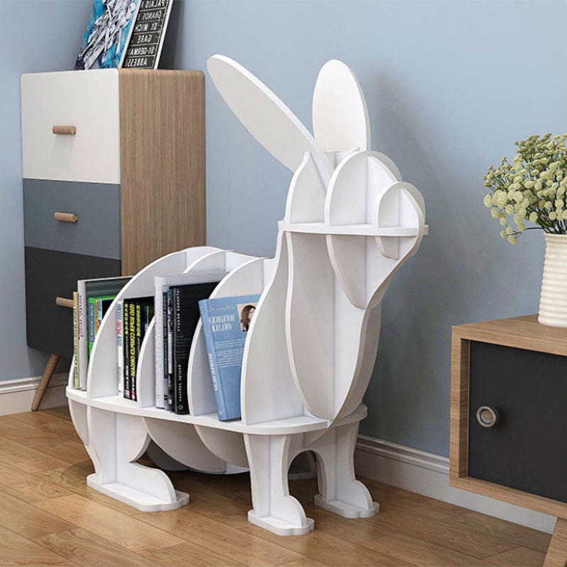 Rabbit modeling book rack cute creative storage rack childrens bedroom ...
