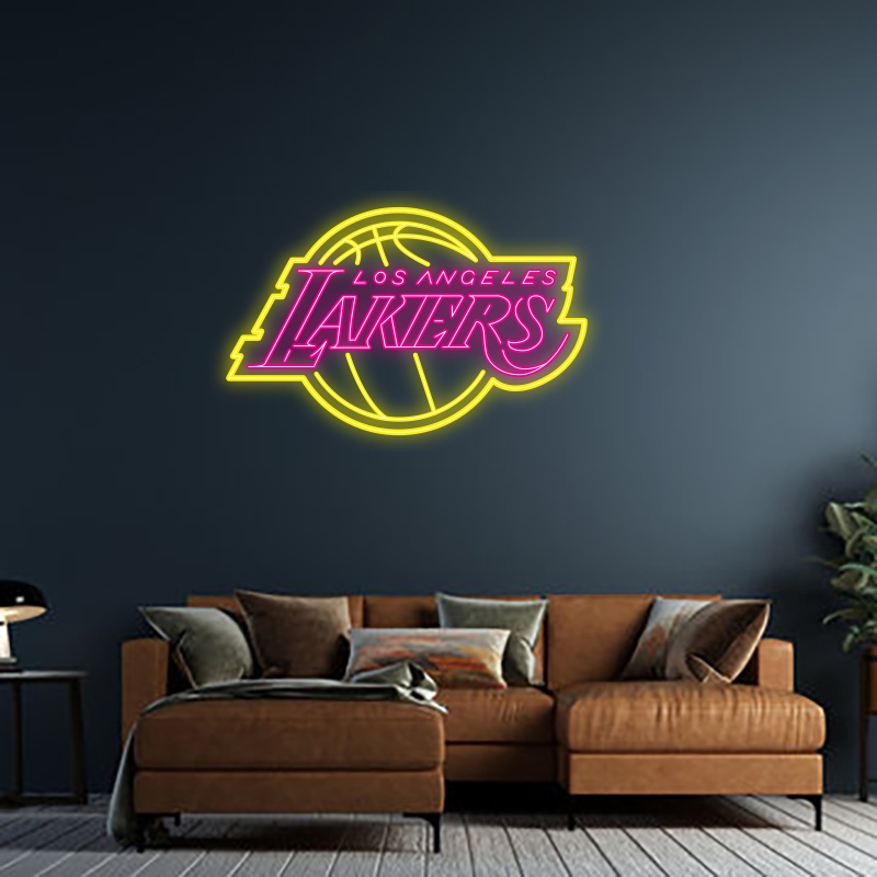 Plug & Play Neon Sign - LAKERS LOGO