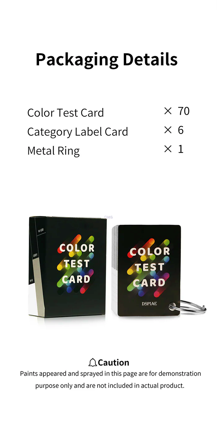 OMG Oh My Gundam | Dspiae Model Paint Color Test Card CC-01