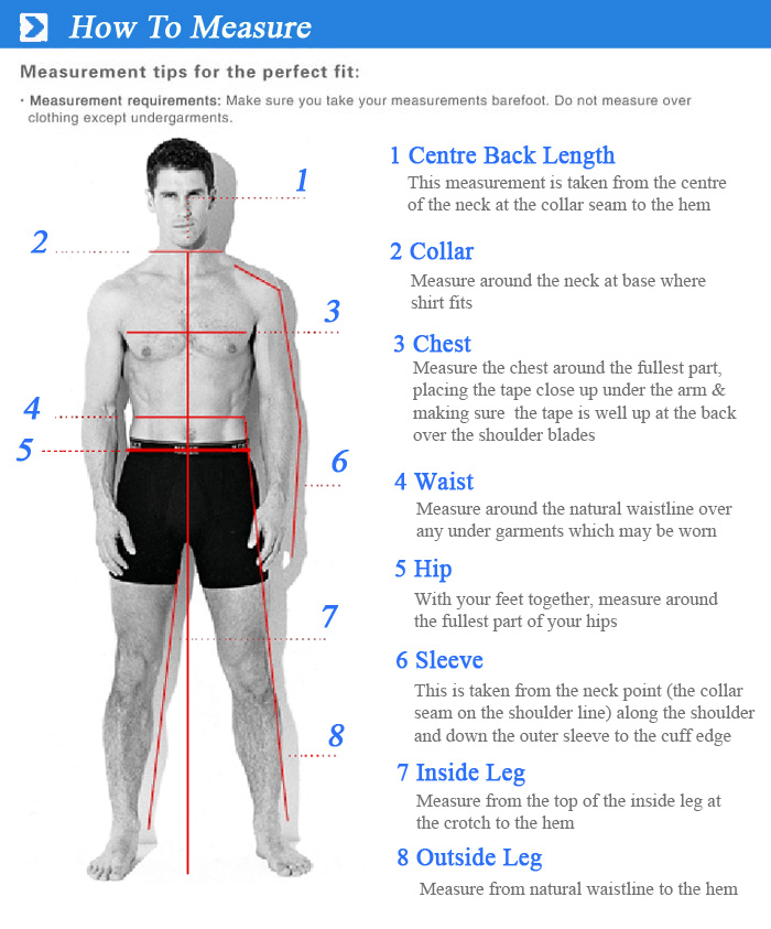 How To Measurement Your Size Vmen s