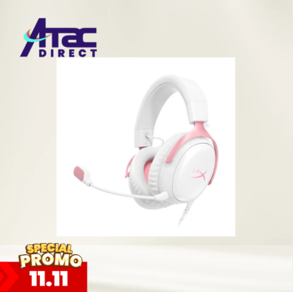 Hyperx Cloud III Gaming Headset (White/Pink) | ATAC Technology solution ...