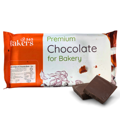 BAKERS 365 DARK COMPOUND CHOCOLATE BLOCK 1KG | Baking Items Supply ...