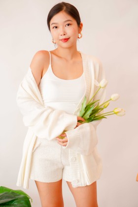 White Cloud Cardigan in Cream | Bash