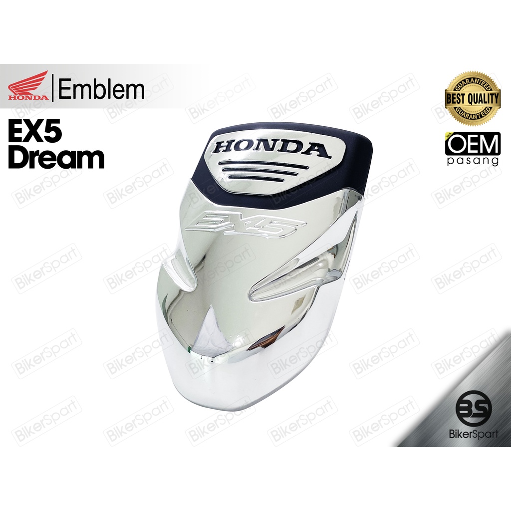 Ex5 Logo Honda 3D Car Metal Domed Emblem Gold Blades Effect Circle