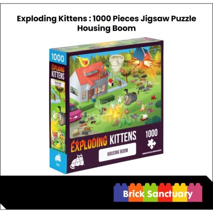 Exploding Kittens : 1000 Pieces Jigsaw Puzzle - Housing Boom | Brick ...