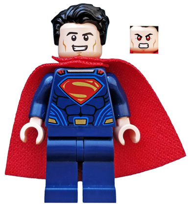 LEGO DC Super Heroes : Superman (Dark Blue Suit) Minifigure | Brick ...