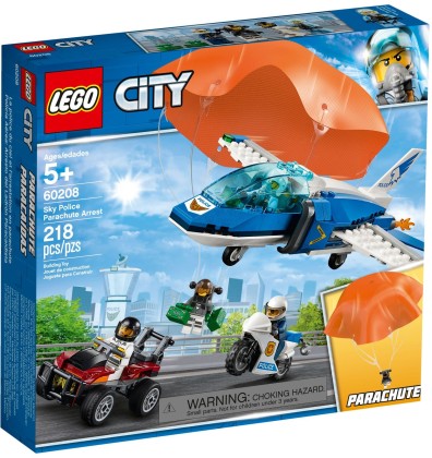 LEGO City 60208 Sky Police Parachute Arrest | Brick Sanctuary Toys