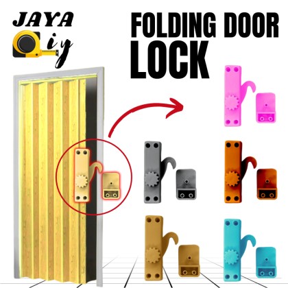 HIGH QUALITY UNIVERSAL PVC Folding Door Lock With Screw / Pintu Lipat ...