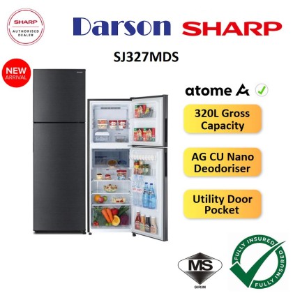 2025 Sharp Refrigerator 2 Door Fridge 320L Gross Peti Sejuk Peti Ais 2 ...