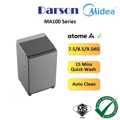 Midea Washing Machine 7.5KG 8.5KG 9.5KG Top Load Washer Mesin Basuh ...