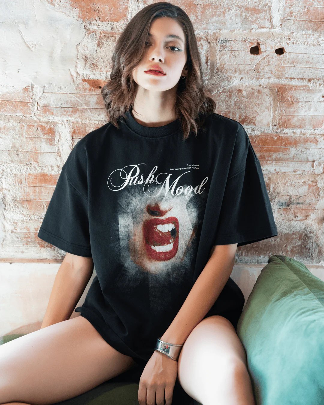 PUSH PUSH PUSH MOOD TEE (BOXY FIT) | ENDLESS CLOTHING
