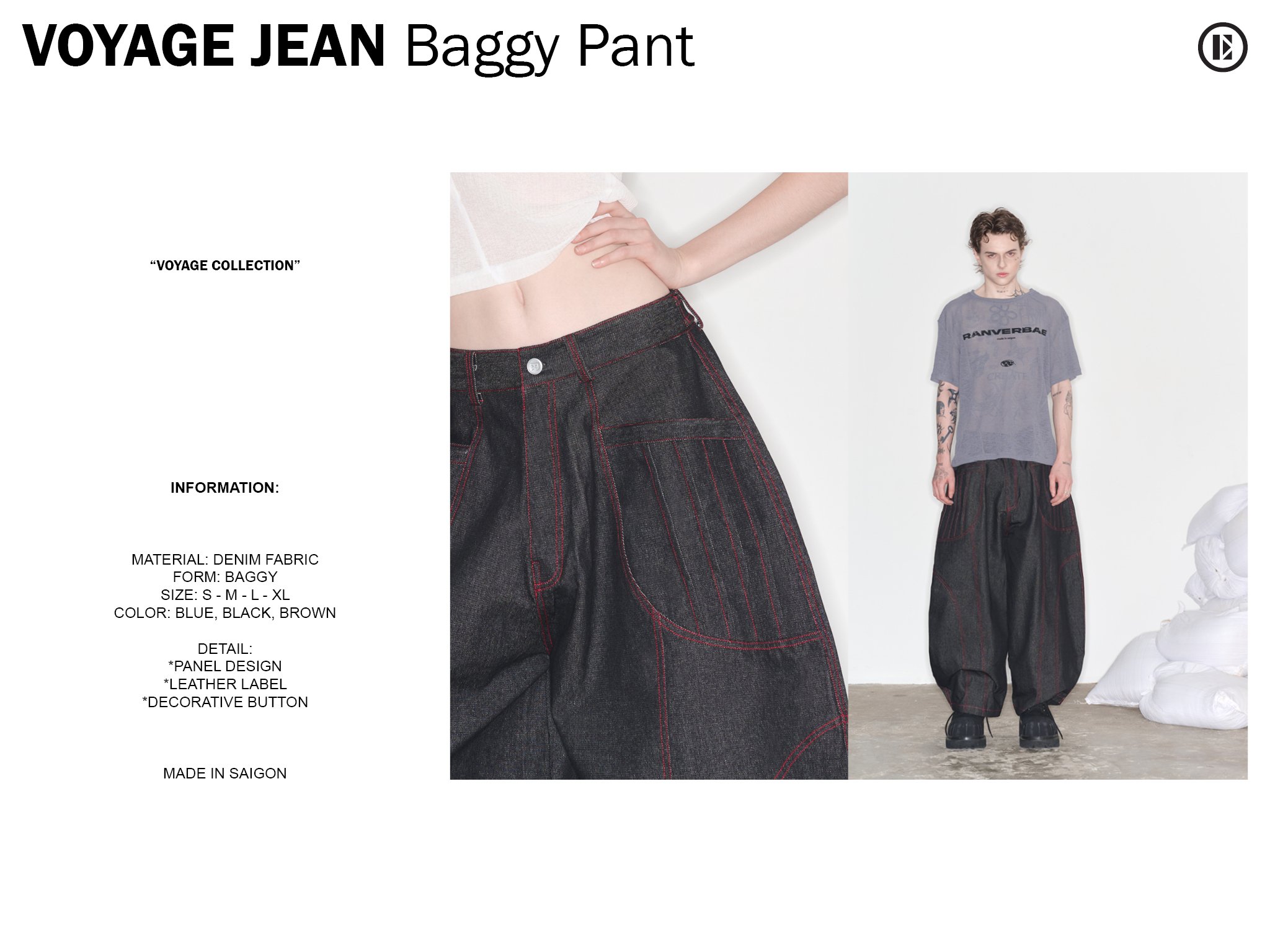 RVB VOYAGE JEAN (BLACK) | ENDLESS CLOTHING