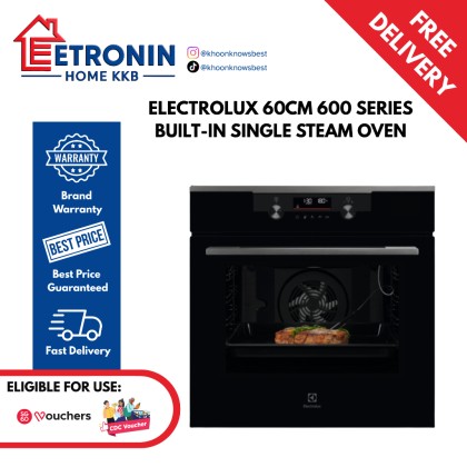 Electrolux 60cm Built-In Single Steam Oven - Pure Black (KODDP77H ...