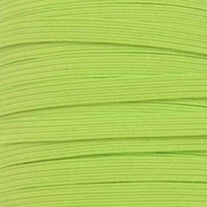 6MM FLAT ELASTIC GREEN | Fabric Fanatics