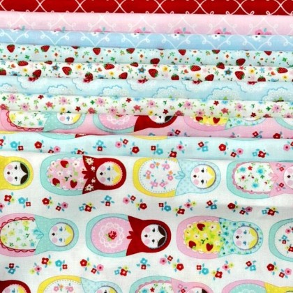 Poppie Cotton Market Day Scrap Pack 10pcs | Fabric Fanatics