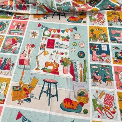 Sewing Room Panel | Fabric Fanatics