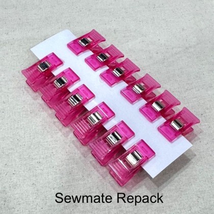 Sew Mate Super Quilting Clips 12pcs Pack [Repack] | Fabric Fanatics