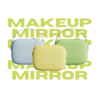 FUNGOOFUN Makeup Bag With Mirror | Fungoofun Malaysia