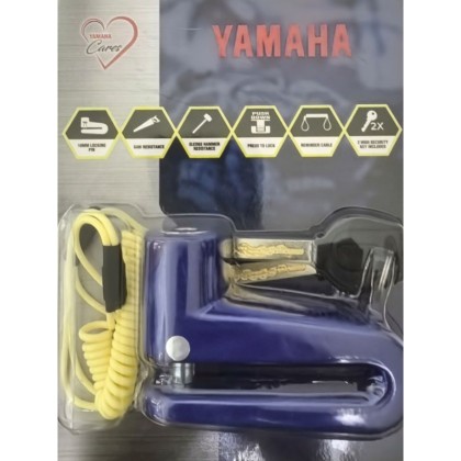 100% ORIGINAL -YAMAHA Alloy Disc Brake Lock With Remider Cable | GT ...