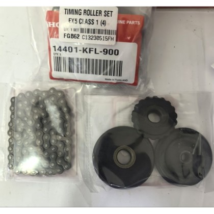 HONDA EX5 CLASS 1 TIMING CHAIN & ROLLER & OIL PUMP GEAR (4IN1) SET ...