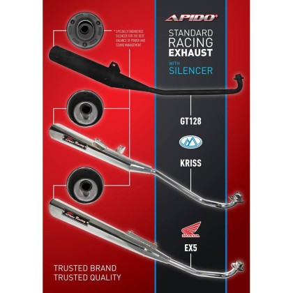 APIDO EX5 /DREAM EXHAUST WITH SILENCER | GT Speed Bike Sdn Bhd